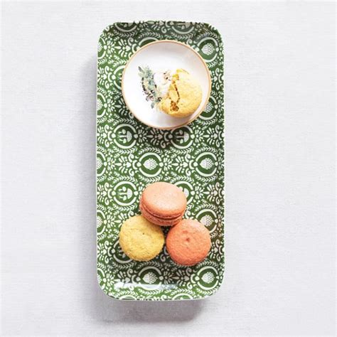 2 Piece Patterned Platter With Small Plate Set Antique Farmhouse