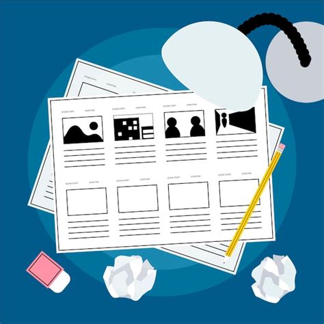 Free Vector Storyboard Process Illustration Free Vector Storyboard Process Illustration