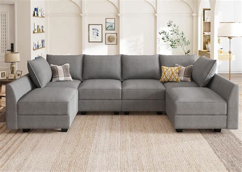 Honbay Modular Sectional Sofa U Shaped Sectional Modular