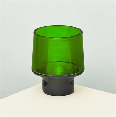 Recycled Green Glass Low Wine Glasses The Atlas Works Kobi And Teal