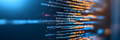 Secure Software Development Code On Computer Screen Blurred Background Cybersecurity Concept