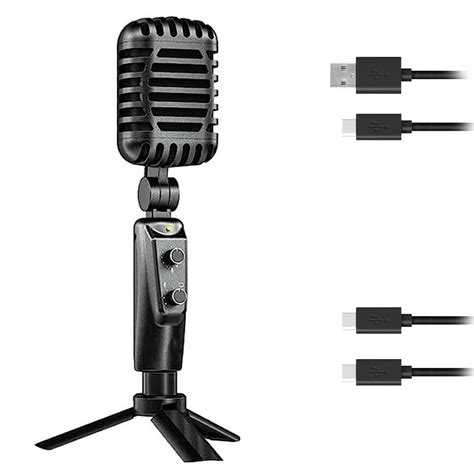 Audio Array Am C24 Usb Plug And Play Retro Microphone Kit