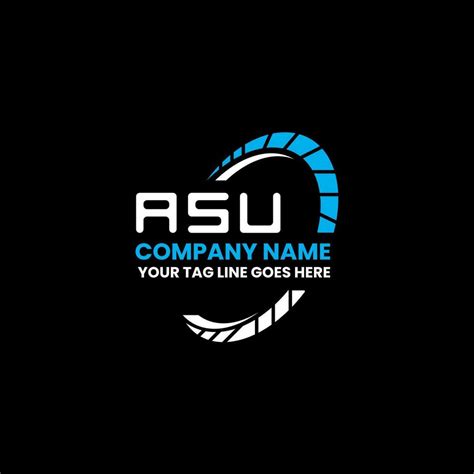 Asu Letter Logo Creative Design With Vector Graphic Asu Simple And