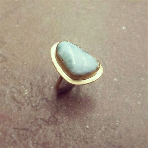 Anillo Larimar Gemstones Jewelry Gemstone Rings