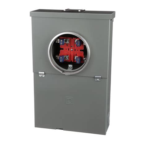 Square D 100 Amp 10 Spaces 20 Circuit Outdoor Main Breaker Meter Combo