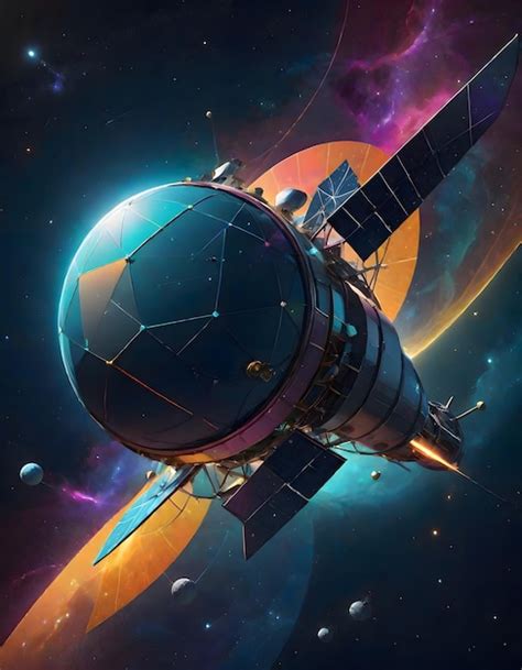 Premium Photo Satellite Orbiting In Outer Space