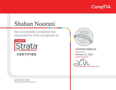Comptia It Fundamentals Certificate Ppt