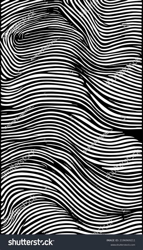 Abstract Hand Drawn Black White Wavy Stock Vector Royalty Free 2196969211 Shutterstock