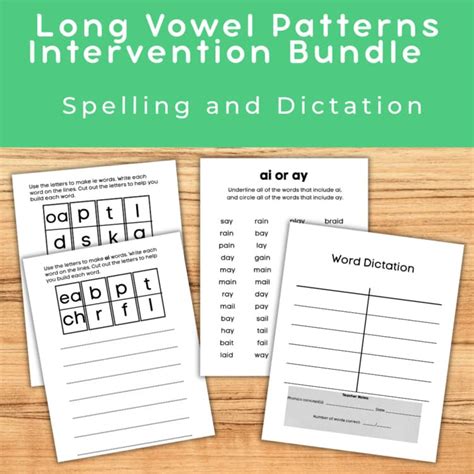 Long Vowel Patterns Intervention Bundle Decodable Text Fluency