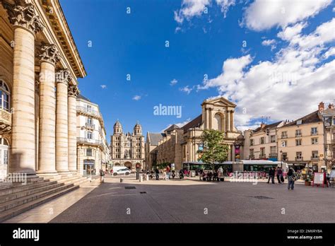 Grand Theatre Saint Michel Church And La Nef Library At Place Du