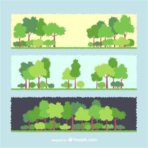 Free Tree Banners Vector