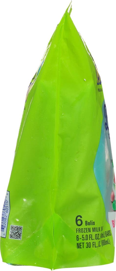 Helados Mexico Premium Bolis Bubble Gum Flavored Frozen Milk Bar 6 Ea