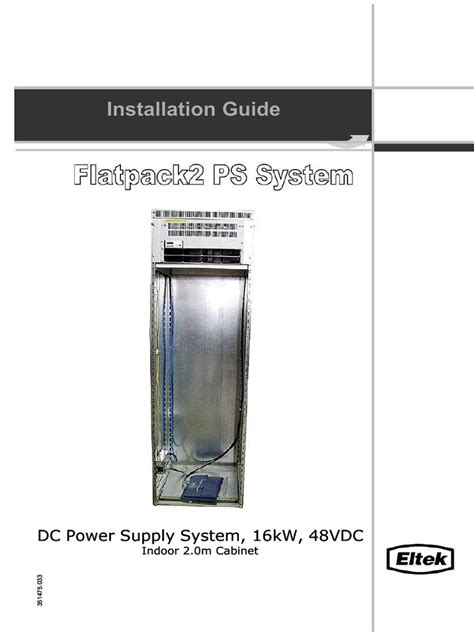 Installation Guide Dc Power Supply System 16kw 48vdc Pdf