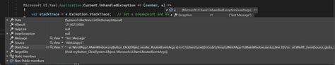Applicationunhandledexception Strips Message And Stacktrace · Issue