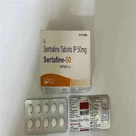 Sertraline Tablets 50 Mg At ₹ 250stripe Antidepressant Drugs In