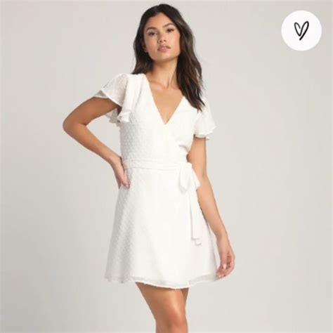 Lulus Dresses Nwt Xl Lulus Much To Celebrate White Swiss Dot