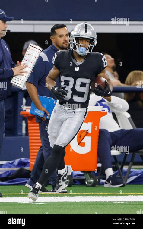 Las Vegas Raiders Wide Receiver Tre Tucker 89 Runs After A Reception
