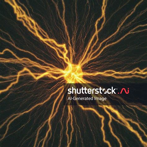 Electrically Charged Radioactive Particles Ai Generated Image