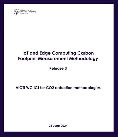 Aioti On Linkedin Aioti Iot And Edge Computing Carbon Footprint
