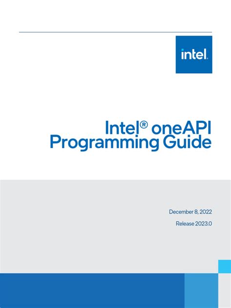 Oneapi Programming Guide 1 Pdf Computer Programming Command Line Interface