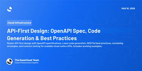 Api First Design Openapi Spec Code And Best Practices