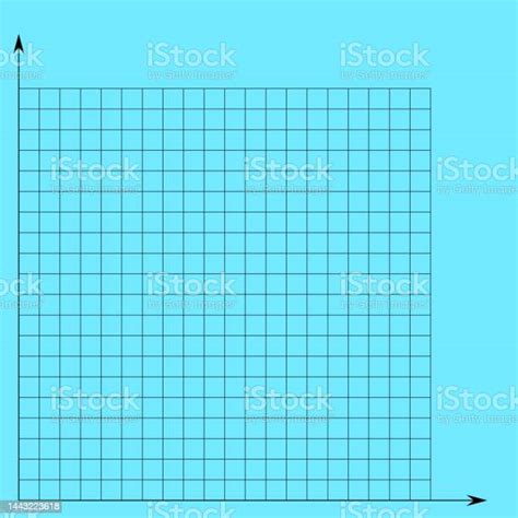 Grid Paper Mathematical Graph Cartesian Coordinate System With Xaxis