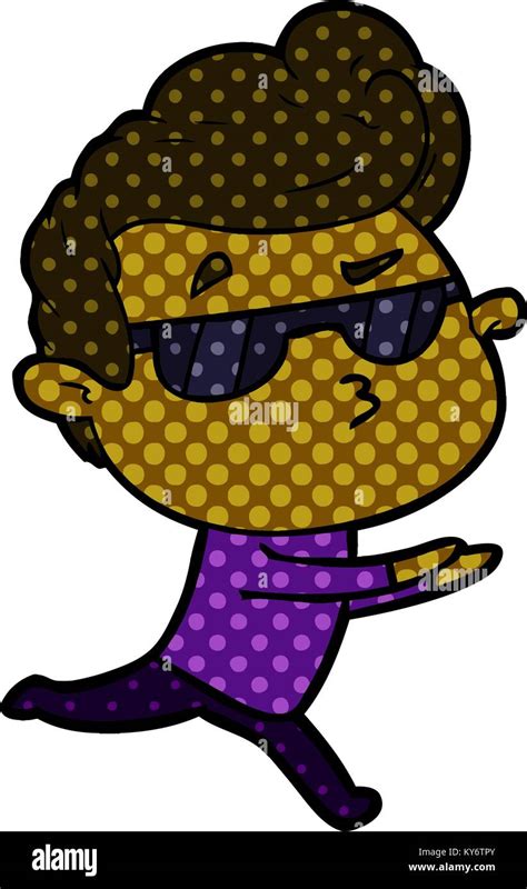 Cartoon Cool Guy Stock Vector Image And Art Alamy