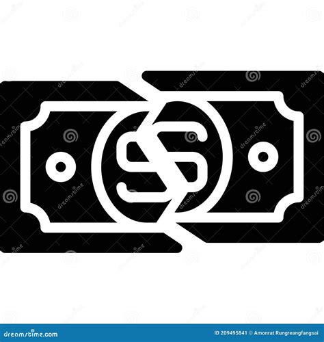 Torn Banknote Icon Bankruptcy Related Vector Stock Vector Illustration Of Debtor Court