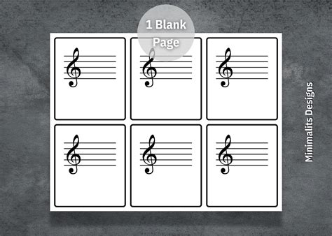 Treble Clef Flash Cards Printable Music Note Flash Cards Treble Clef