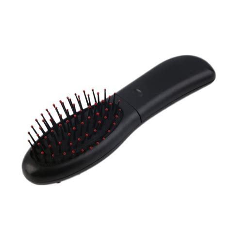 Electric Vibrating Hair Brush Comb Massager Black Vicedeal