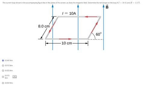 Solved The Current Loop Shown In The Accompanying Figure