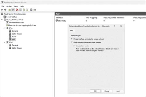 Install A Nat Router With Windows Server Routing And Remote Access Service Rras Sysops