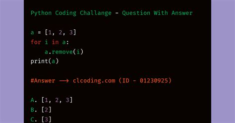 Python Coding Challange Question With Answer 01230925 ~ Computer