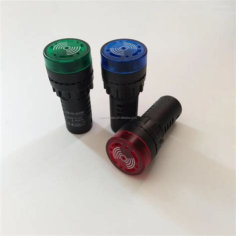 22mm Flash Buzzer Beep Indicator Ad16 22sm Led Indicator Light 12v 24v
