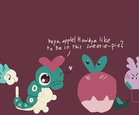 Caterpie X Applin Drawception