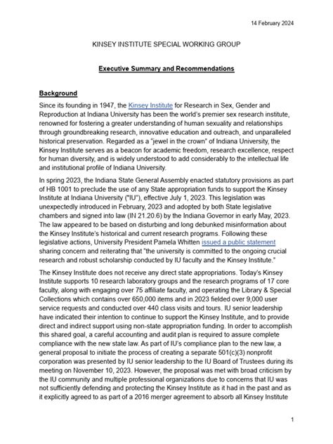 kinsey institute working group report pdf audit accounting