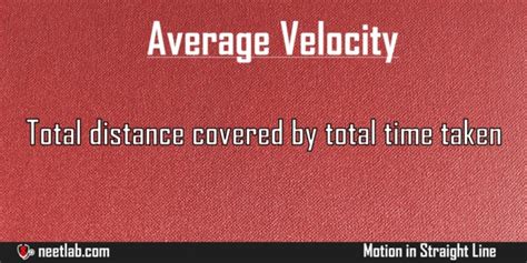 Average Velocity Neetlab
