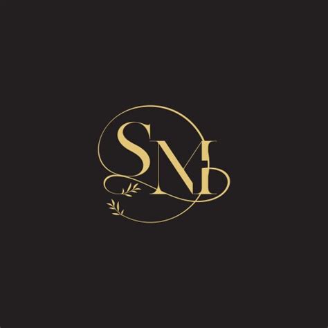 Luxury Concept Wedding Monogram Design Letter Vector Image