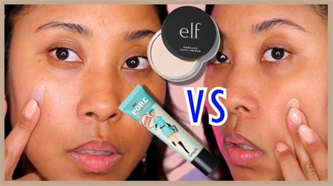 Elf Poreless Putty Primer Versus Benefit Porefessional Primer Primer
