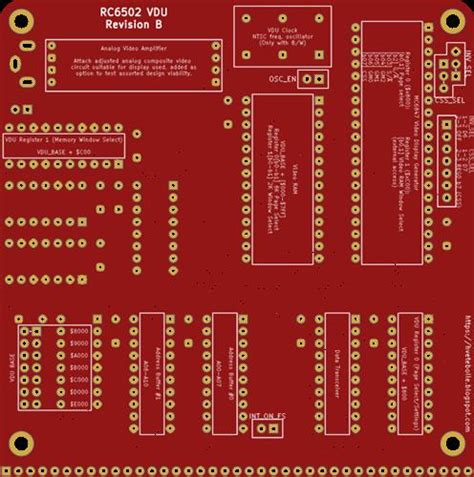 Rc6502 Apple 1 Replica Vdu Module Revision B Share Project Pcbway