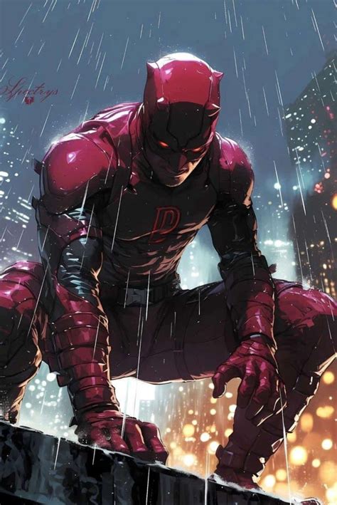 Anime Daredevil Daredevil Dc Daredevil Suit Art Marvels Daredevil
