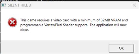 Erro Ao Iniciar Silent Hill 3 This Game Requires A Vídeo Card With Jogo Não Abre Ou Dá
