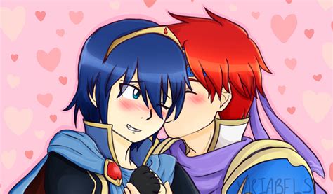 Ssb Marth Is Cute When Roy Kisses Him By Victoriathekitty On Deviantart