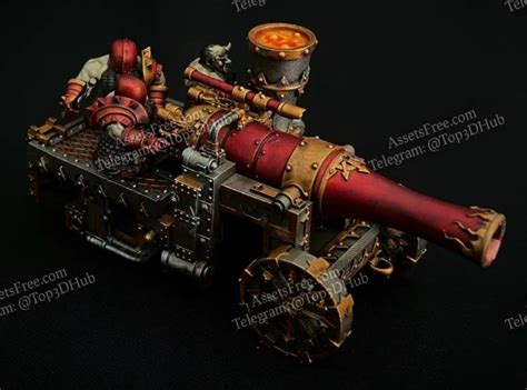 Evil Dwarf Lava Cannon Free High Quality Models