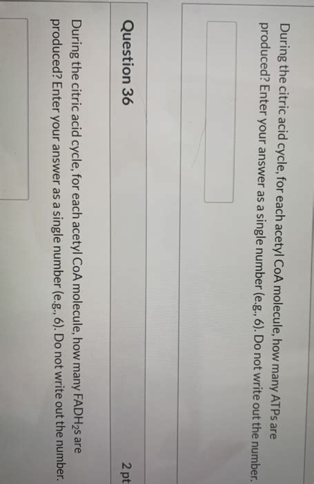 Solved During The Citric Acid Cycle For Each Acetyl CoA Chegg