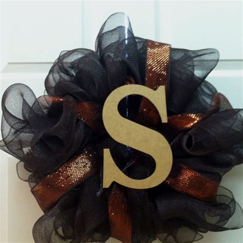 Initial Wreath Initial Wreath Wreaths Halloween Wreath