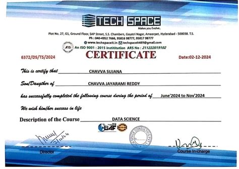 chavva sujana on linkedin datascience techspaceinstitution continuouslearning datadriven