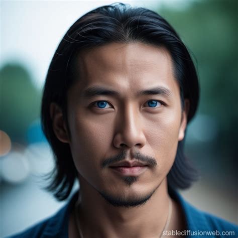 East Asian People With Blue Eyes