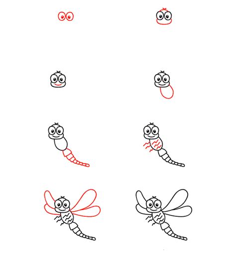30 Einfach Und Süß Libelle Zeichnen Ideen Zeichnenideen Com