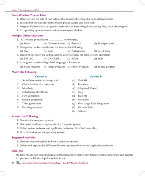 Ict Grade 9pdf Ict Grade 9pdf